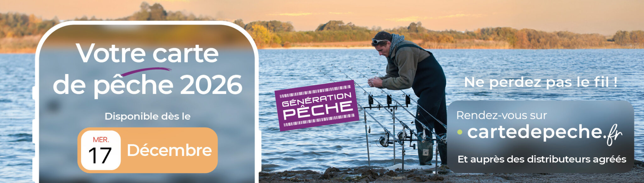 Les cartes de pêche 2026 sont disponibles